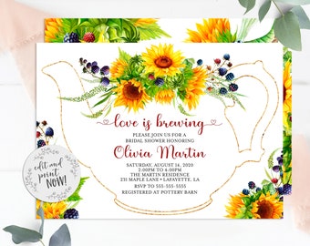 Sunflower Tea Party - Etsy