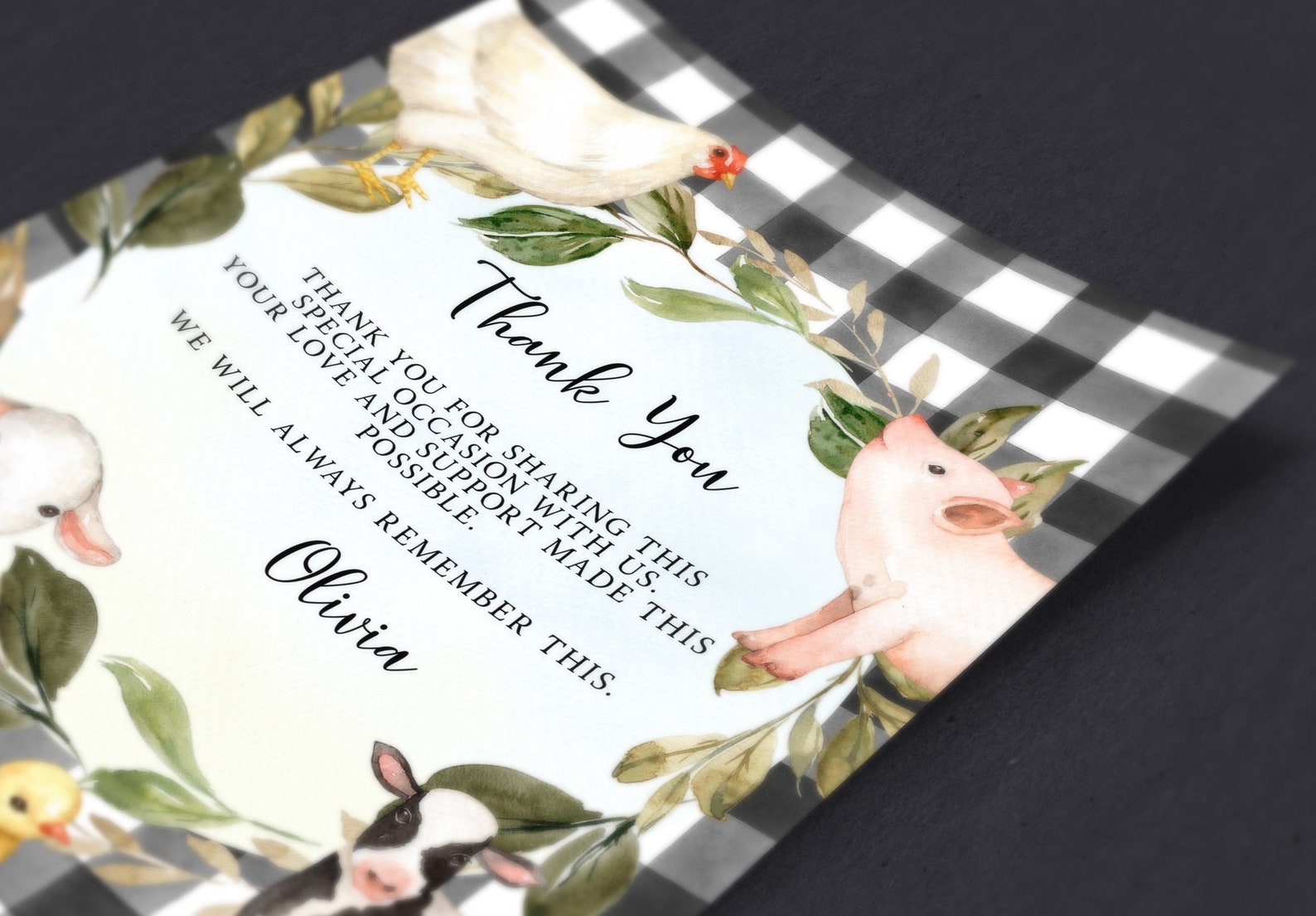 Modern Farm Themed Birthday Invitation Barnyard Party - Etsy