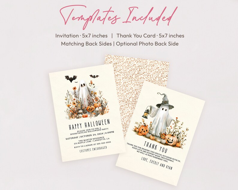 Editable Halloween Party Invitation, Printable Trick or Treat Invite ...