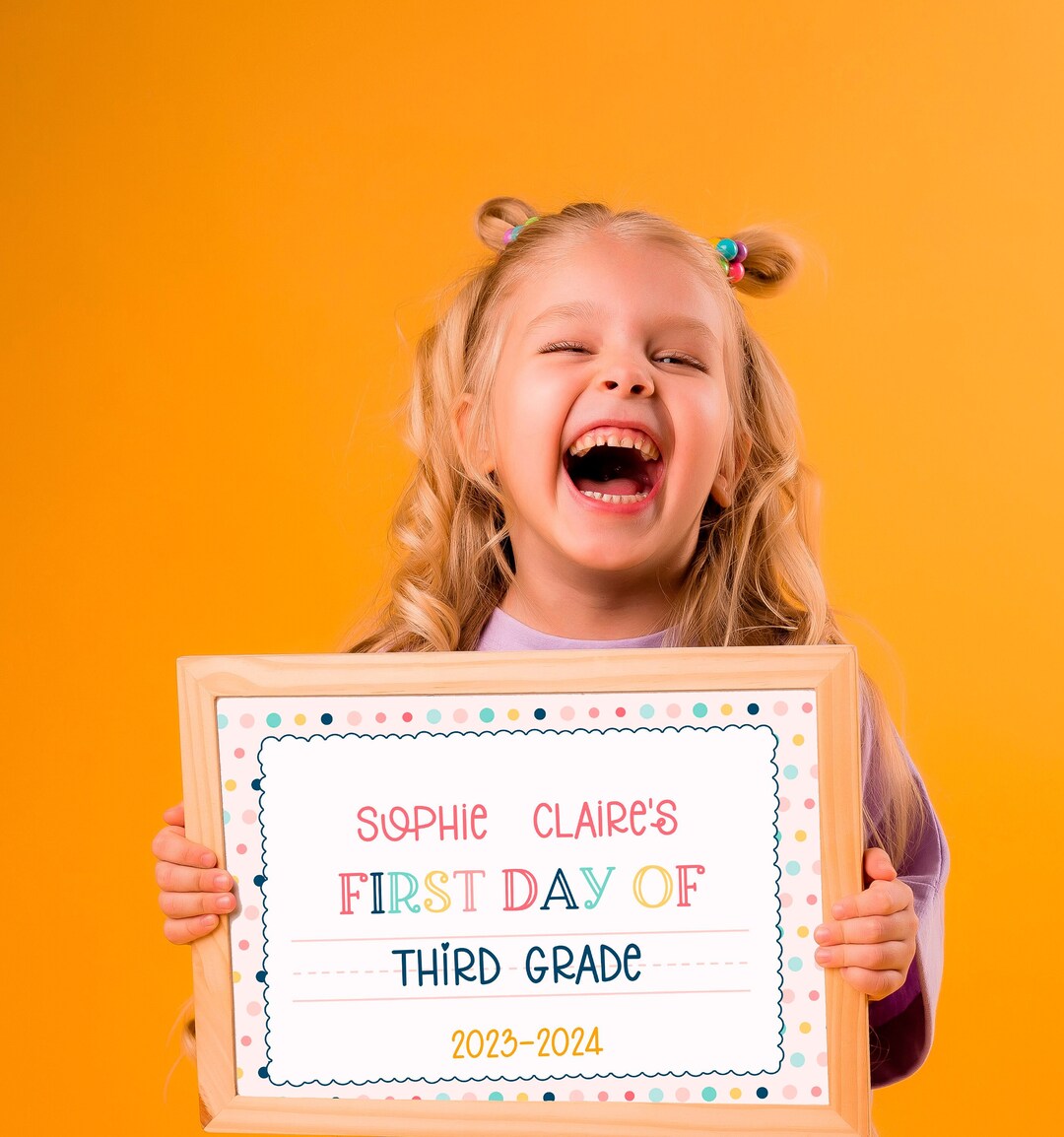 School Signs for Girls • Editable Instant Download First Day of School ...