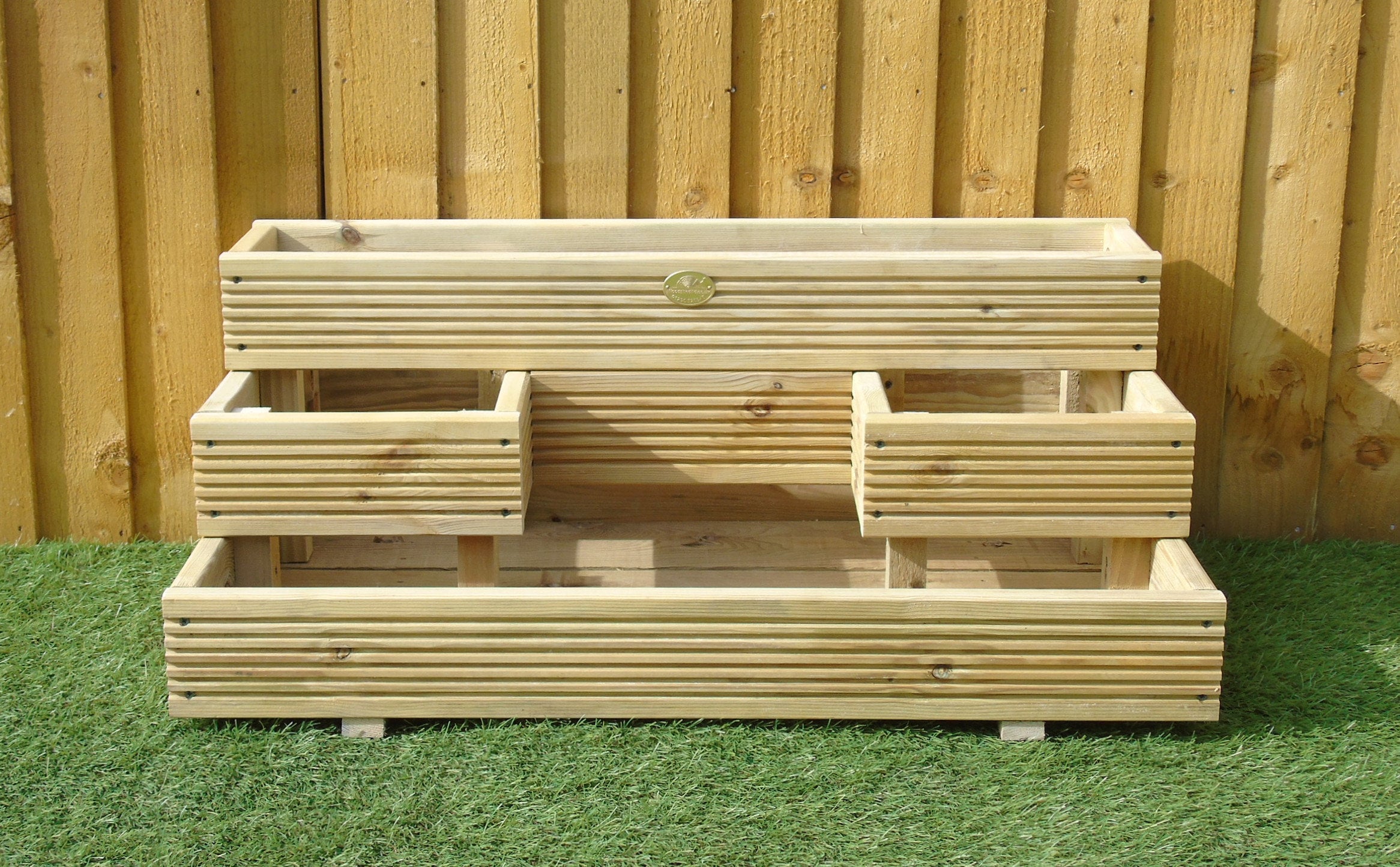 Premium Triple Tiered Garden Level Steps Wooden Timber - Etsy UK