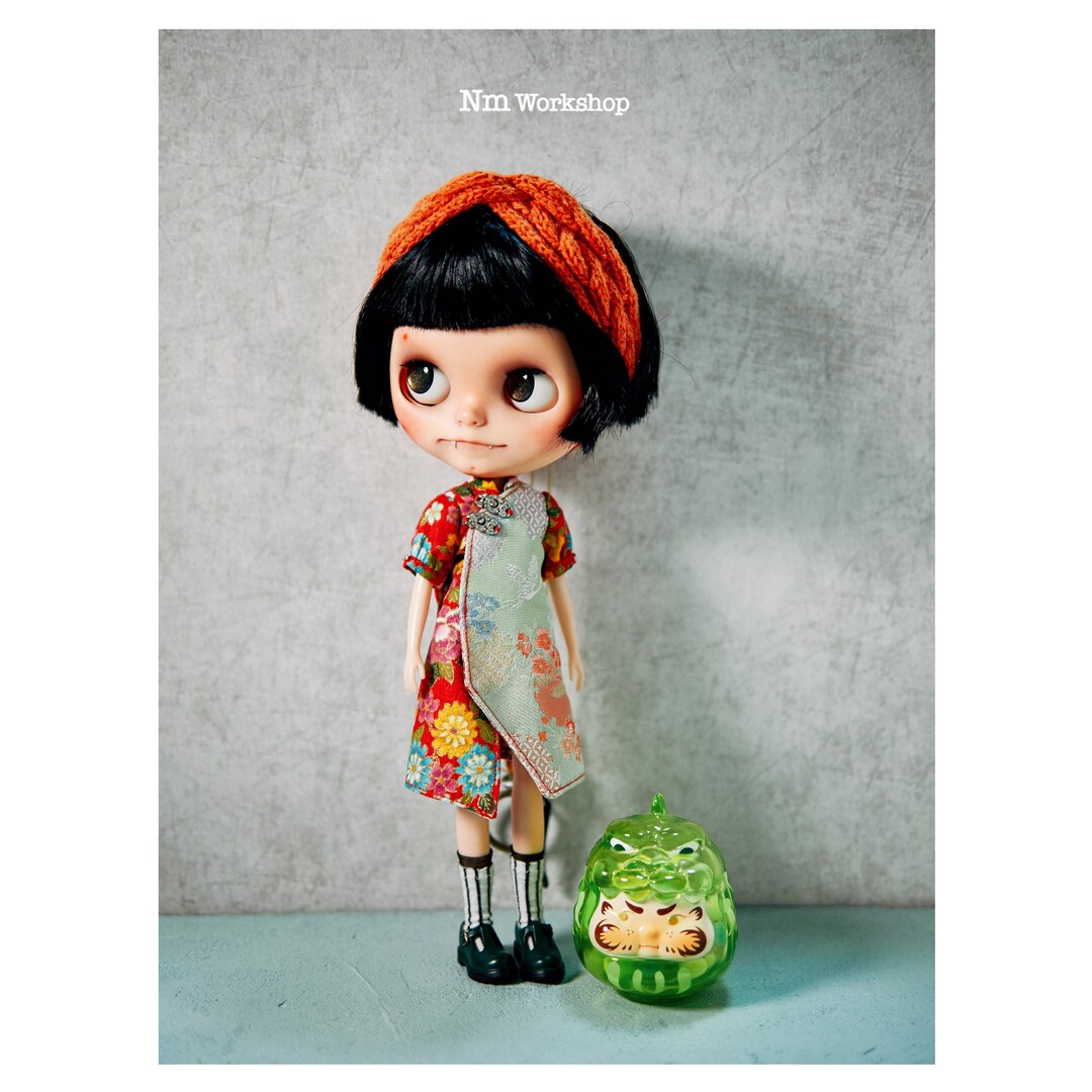 CNY Dress Set (red+light Green) for Blythe & Dolls - Etsy