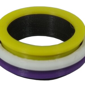 Nonbinary Pride Anti-anxiety and Stress Relief Fidget Spinner Ring Free USA Shipping - Etsy