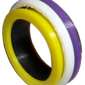 Nonbinary Pride Anti-anxiety and Stress Relief Fidget Spinner Ring Free USA Shipping - Etsy
