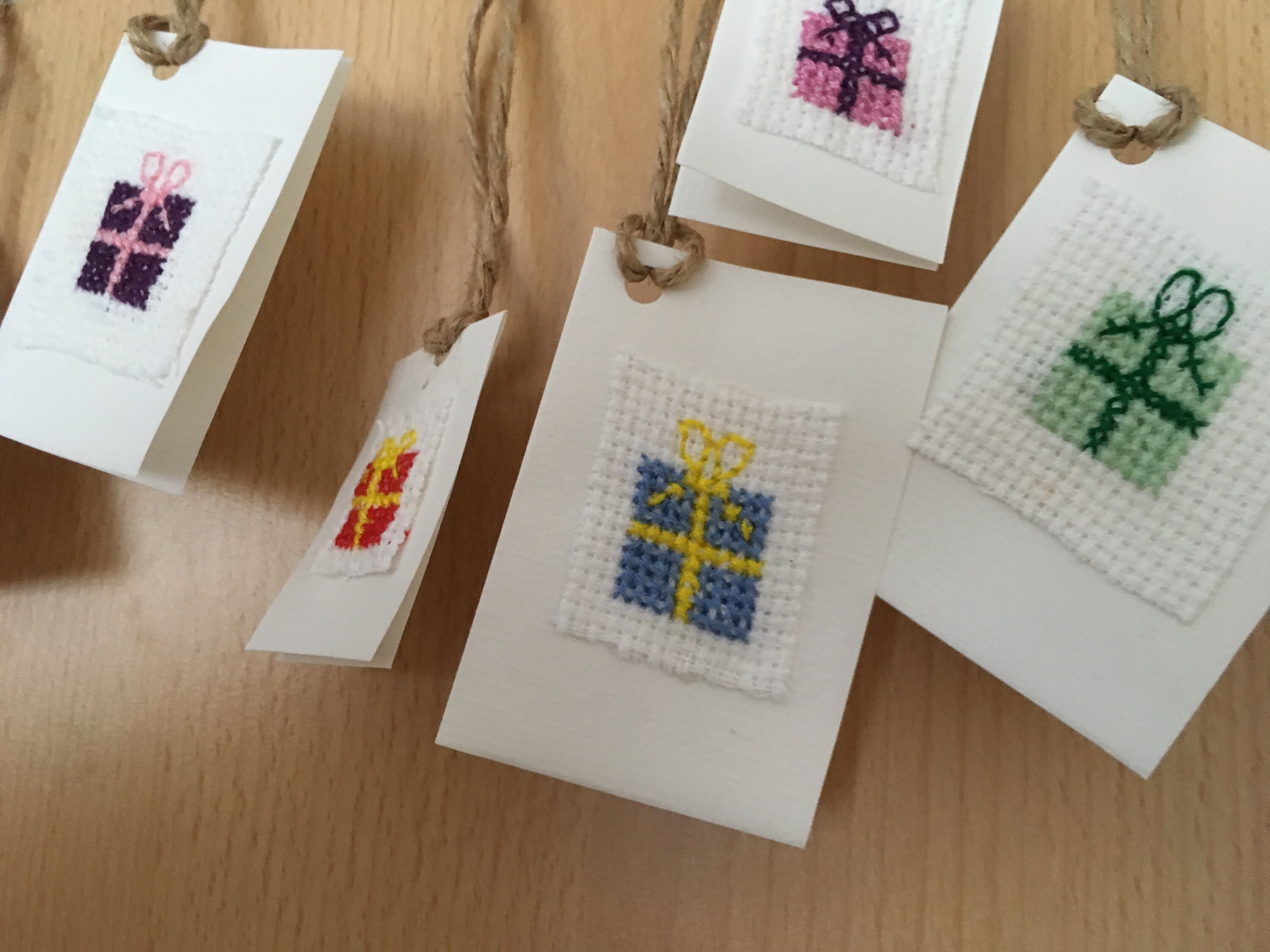 Cross Stitch Gift Tags Pack of 10 | Etsy
