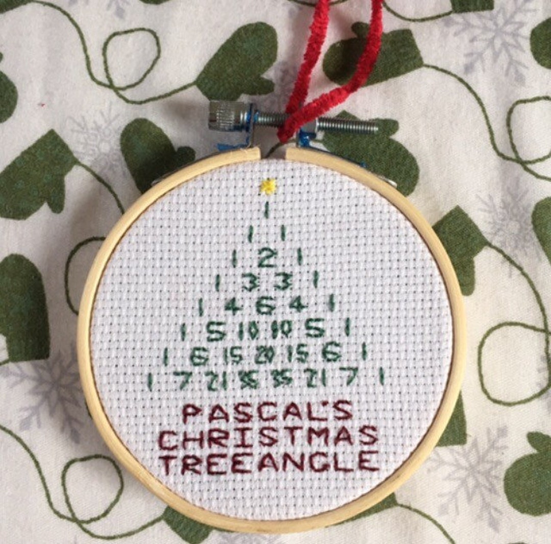 Decoración del árbol de Navidad: Triángulo de Pascal - Etsy España