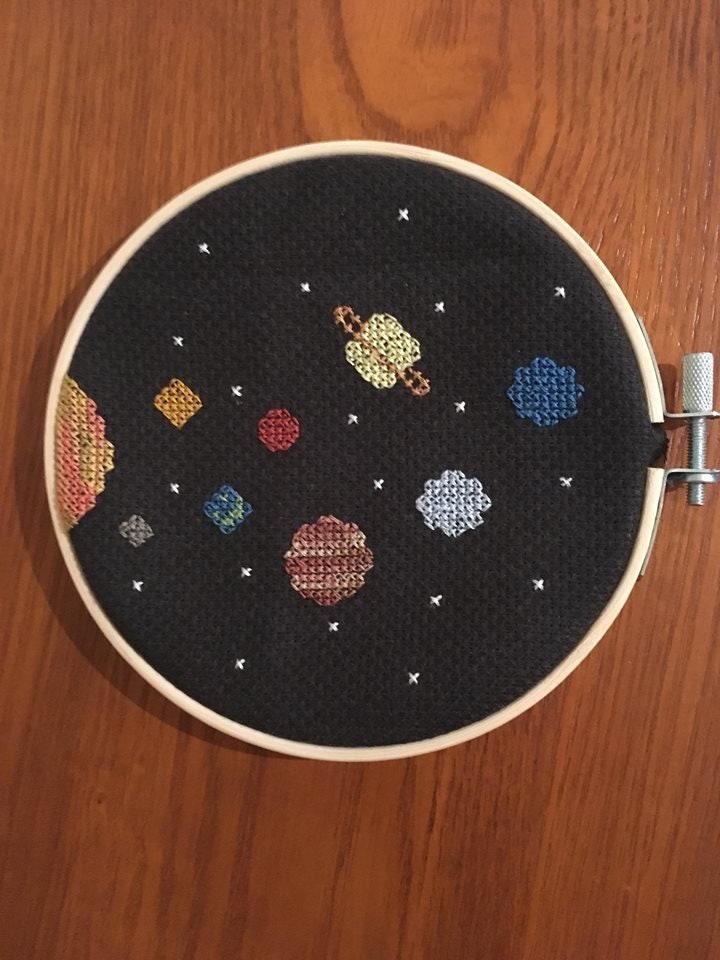 Solar System Embroidery Hoop - Etsy