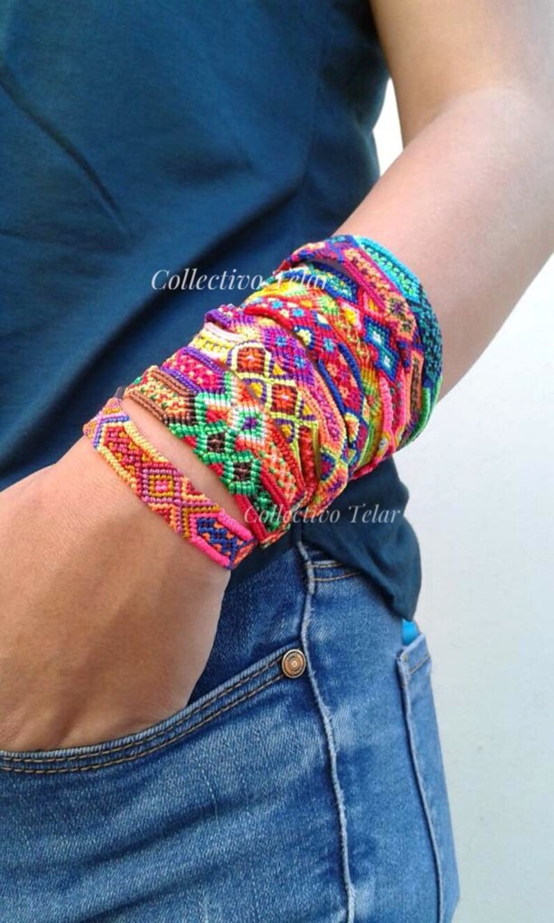 Mexico friendship bracelet ASSORTED bracelet set macrame | Etsy España