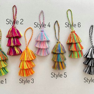Pom Tassel Bag Charm, Mexico Tassel for Handbag, Pom Tassel for Purses ...