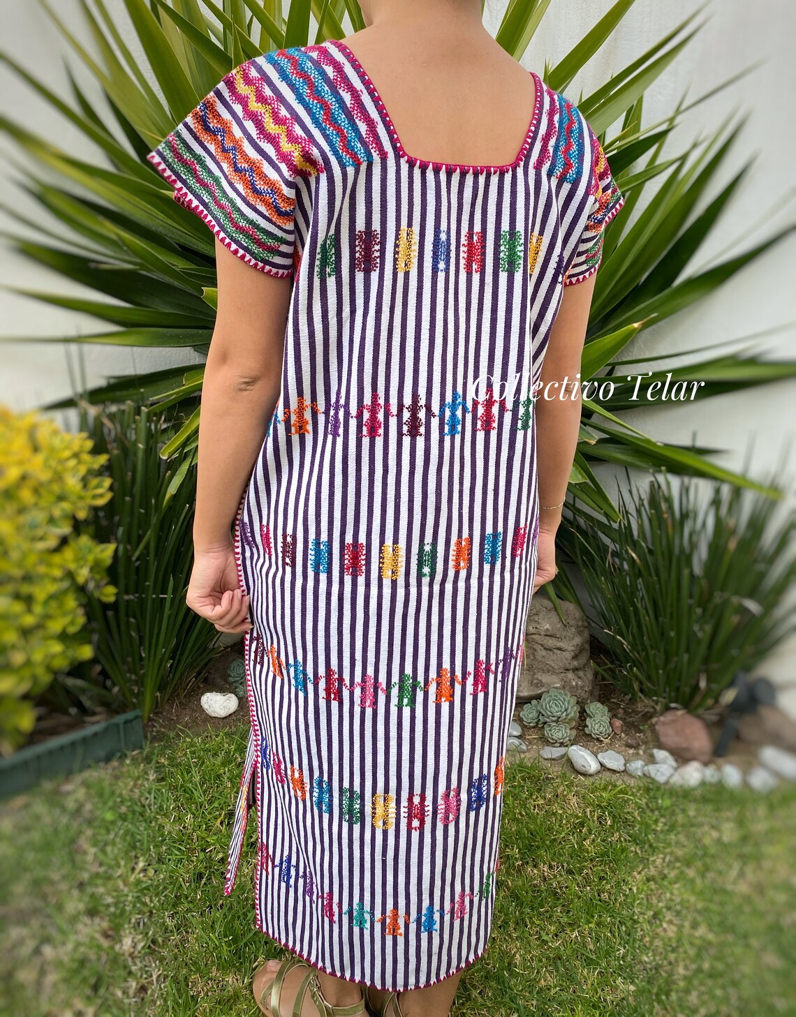 Hand Woven Mexican Dress Woven Mexico Huipil Mexican Tunic | Etsy