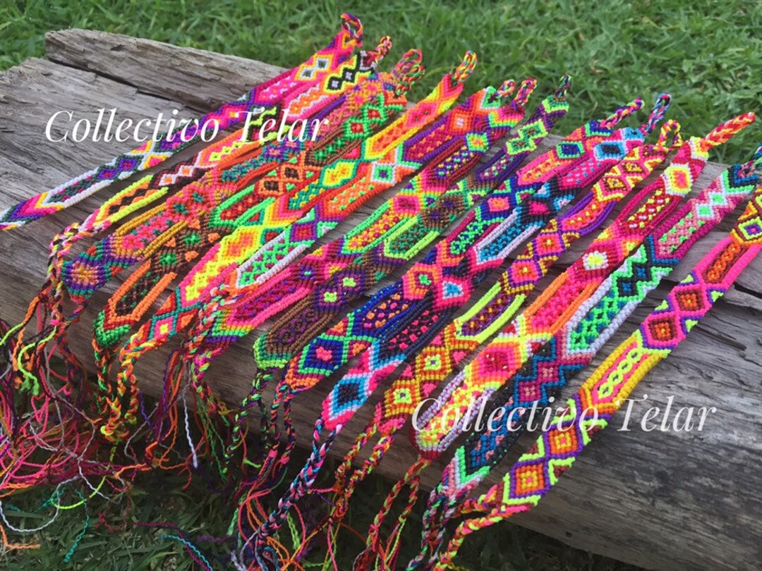 Mexico Friendship Bracelet ASSORTED Bracelet Set Macrame - Etsy
