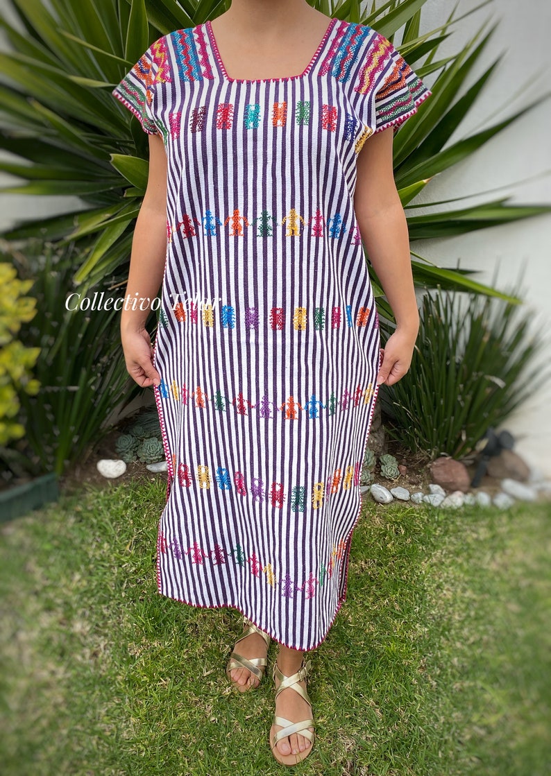 Hand Woven Mexican Dress Woven Mexico Huipil Mexican Tunic | Etsy