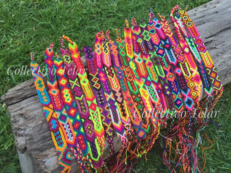 Mexico Friendship Bracelet, ASSORTED Bracelet Set, Adjustable ...