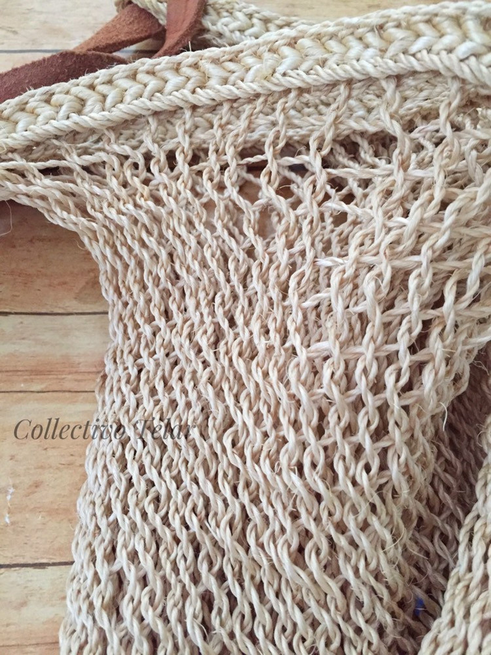 Net market bag natural maguey fiber bag woven mexico bag - Etsy España