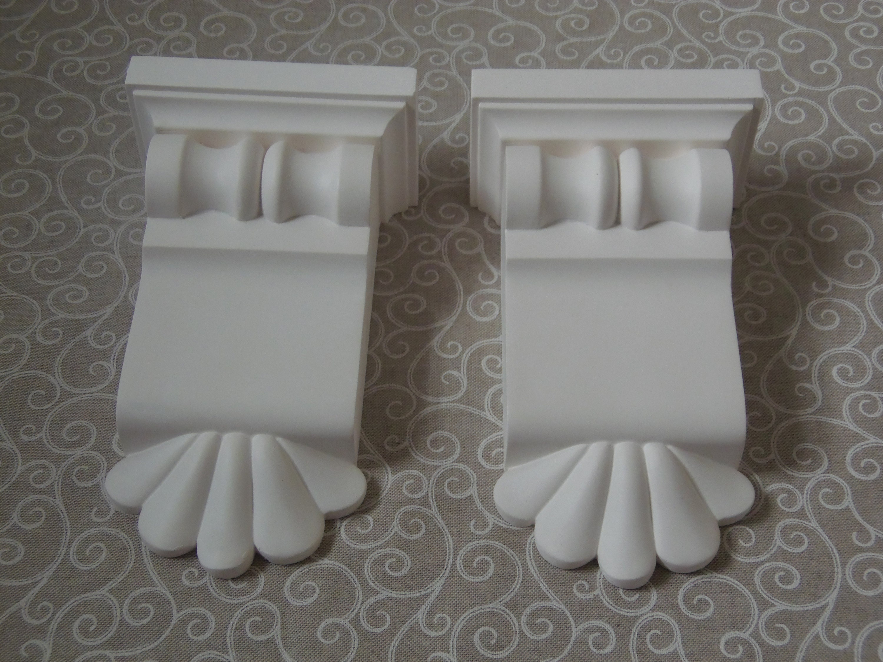 A Pair of Large / Medium Size Victorian Classic Design Plaster - Etsy UK