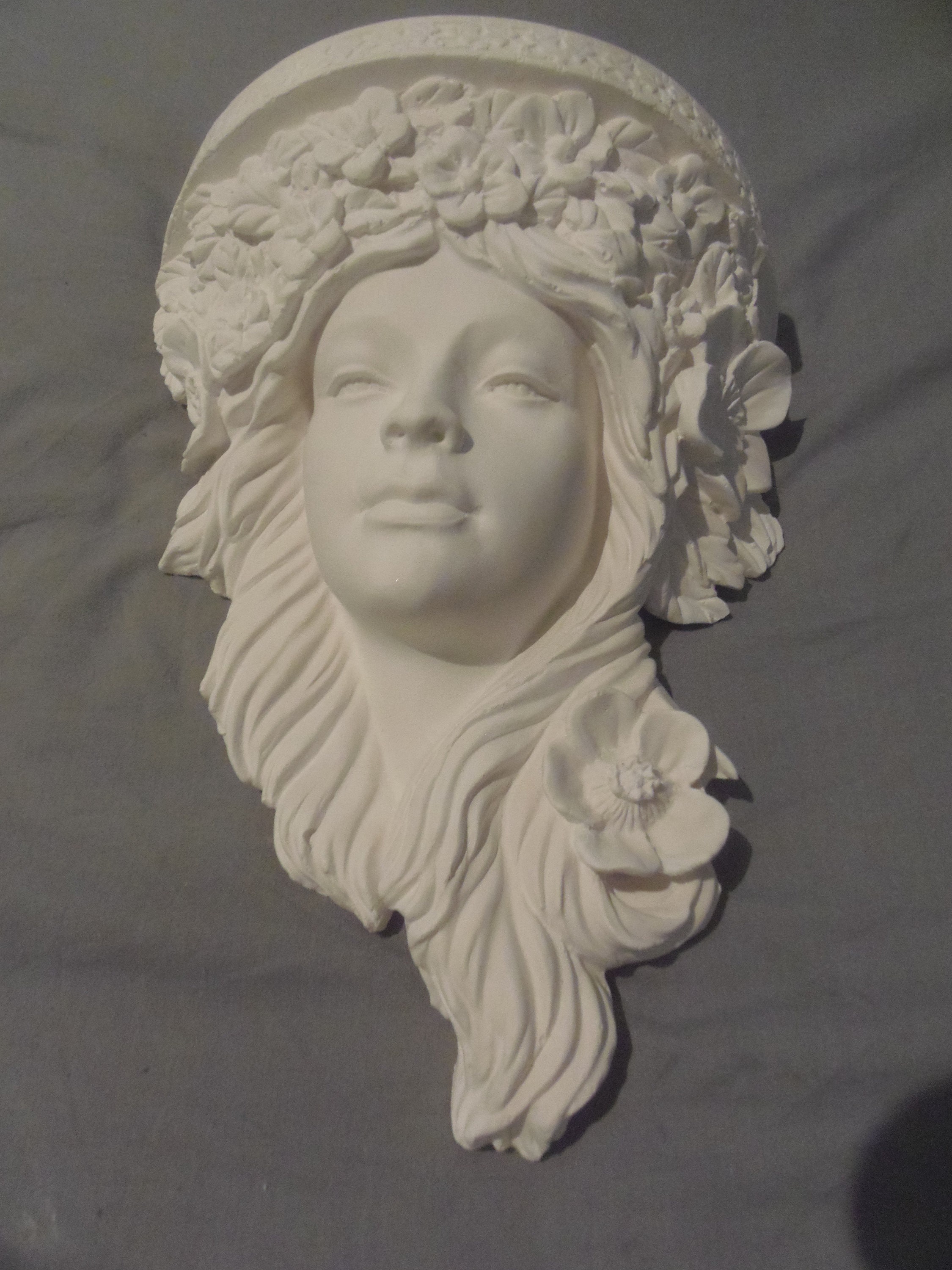 A Pair of Beautiful Lady Plaster Corbels in Fine Detail 23cm - Etsy