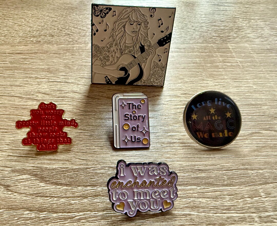 Taylor Inspired Enamel Pins - Etsy