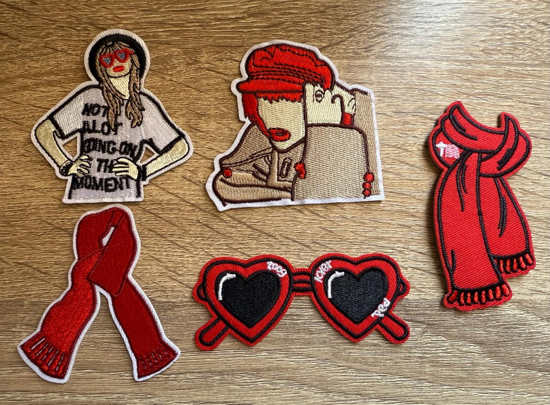 Red Inspired Iron on Patches - Etsy