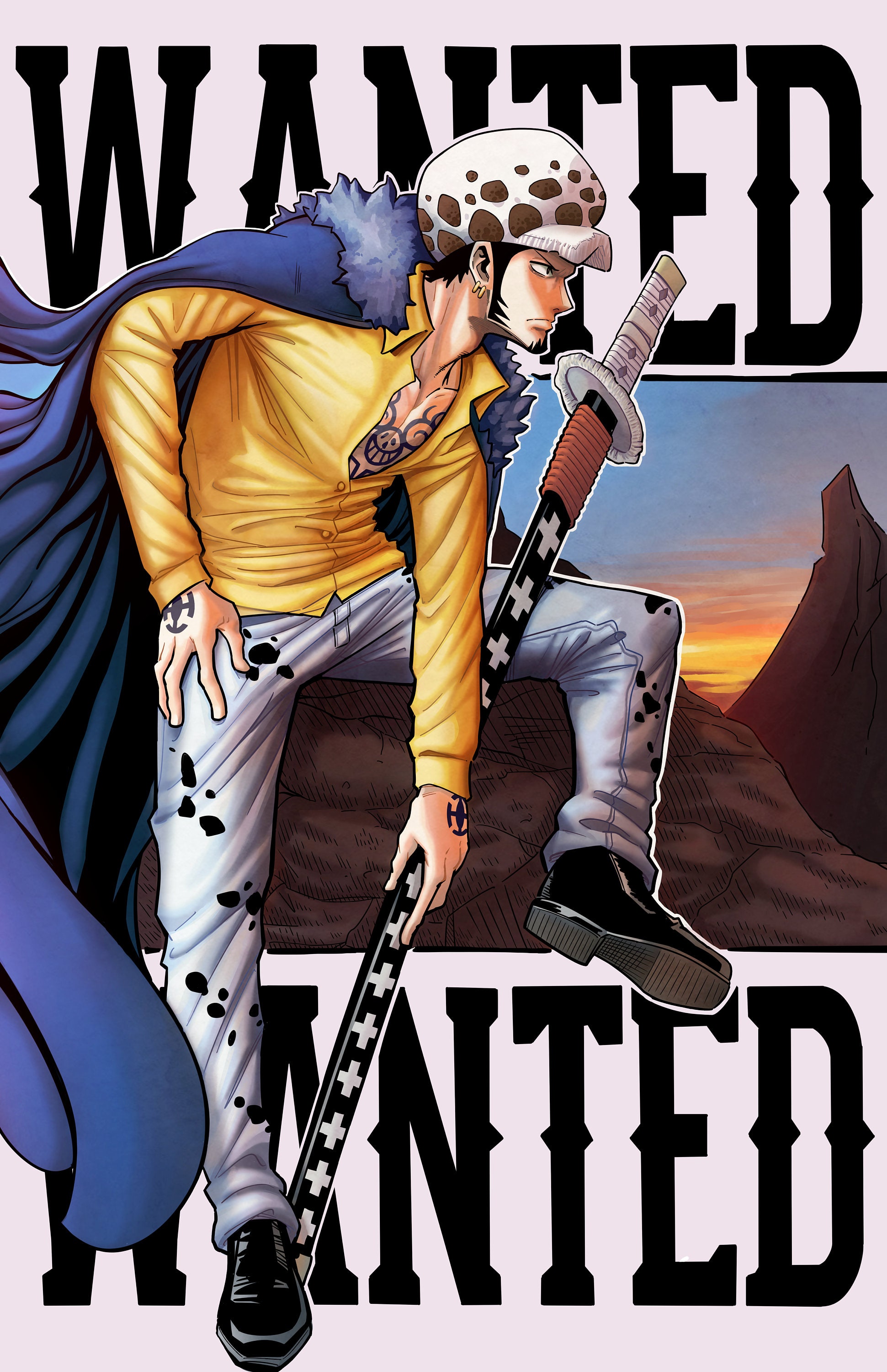 Trafalgar Law Print A4 Only - Etsy