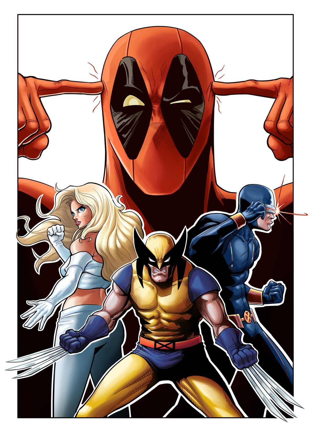 X-men & Deadpool Print (A4 Only) - Etsy