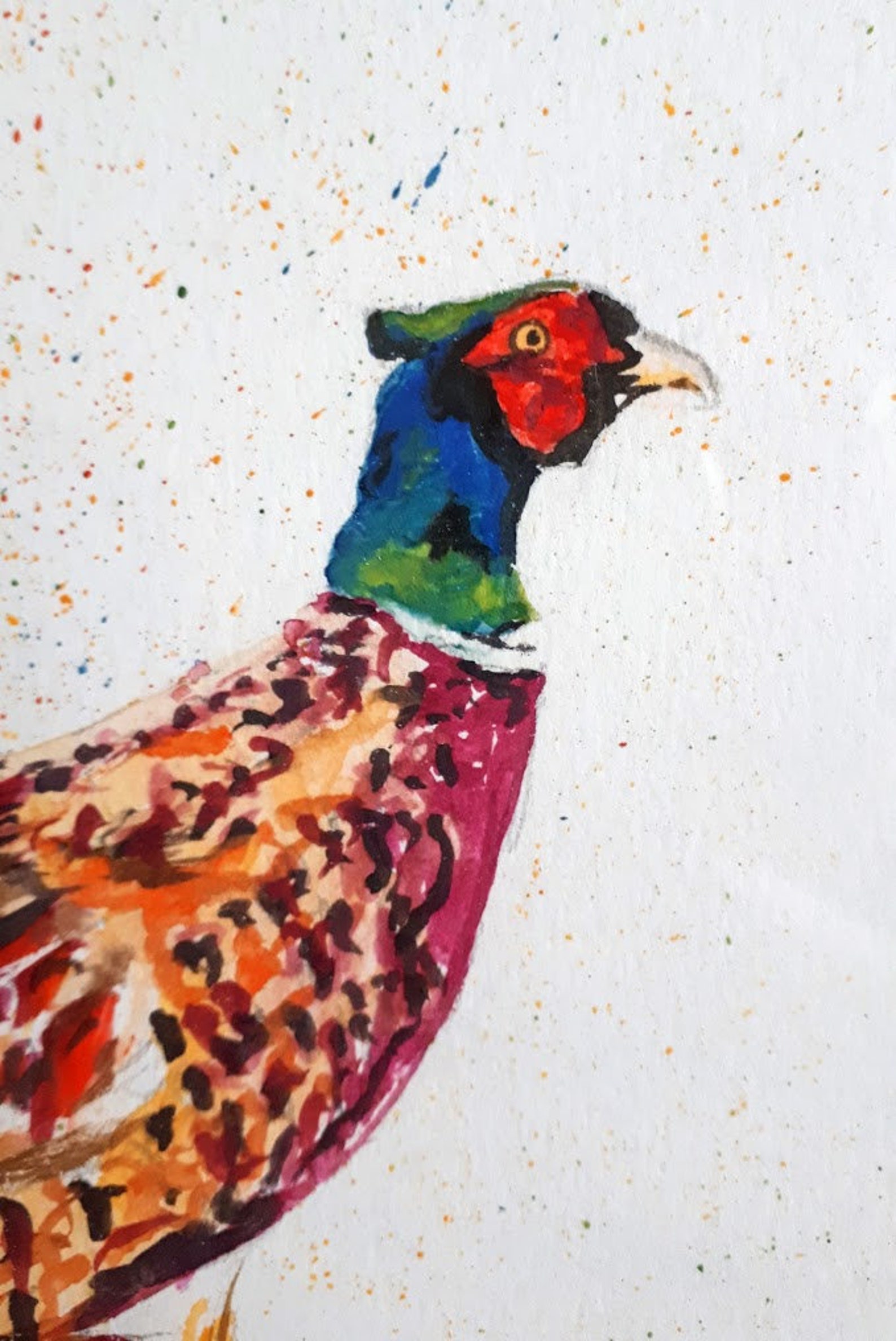 Watercolour Pheasant Painting. Original. Home Decor. Pheasant - Etsy UK