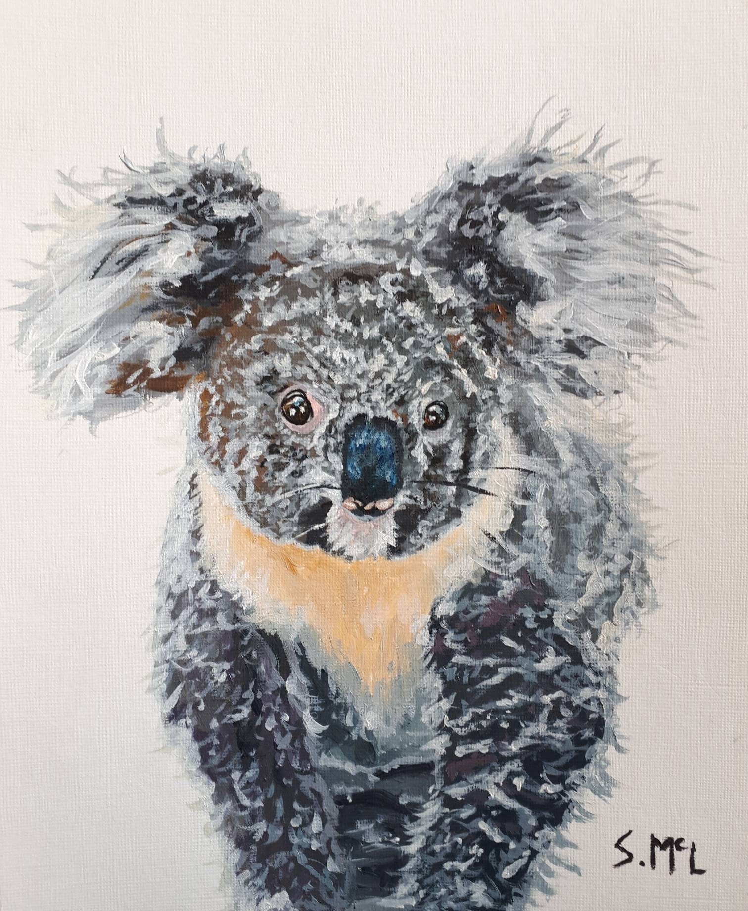 Koala painting. Acrylic. Koala print. Framed. Original. | Etsy