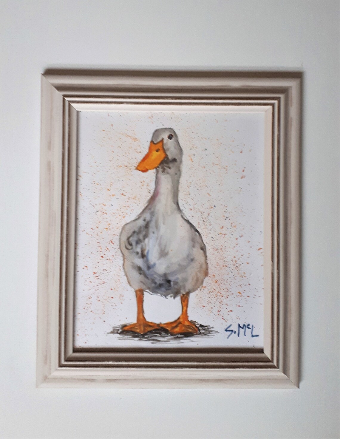 Watercolour Duck Painting. Duck Frame. Duck Print. Framed. | Etsy