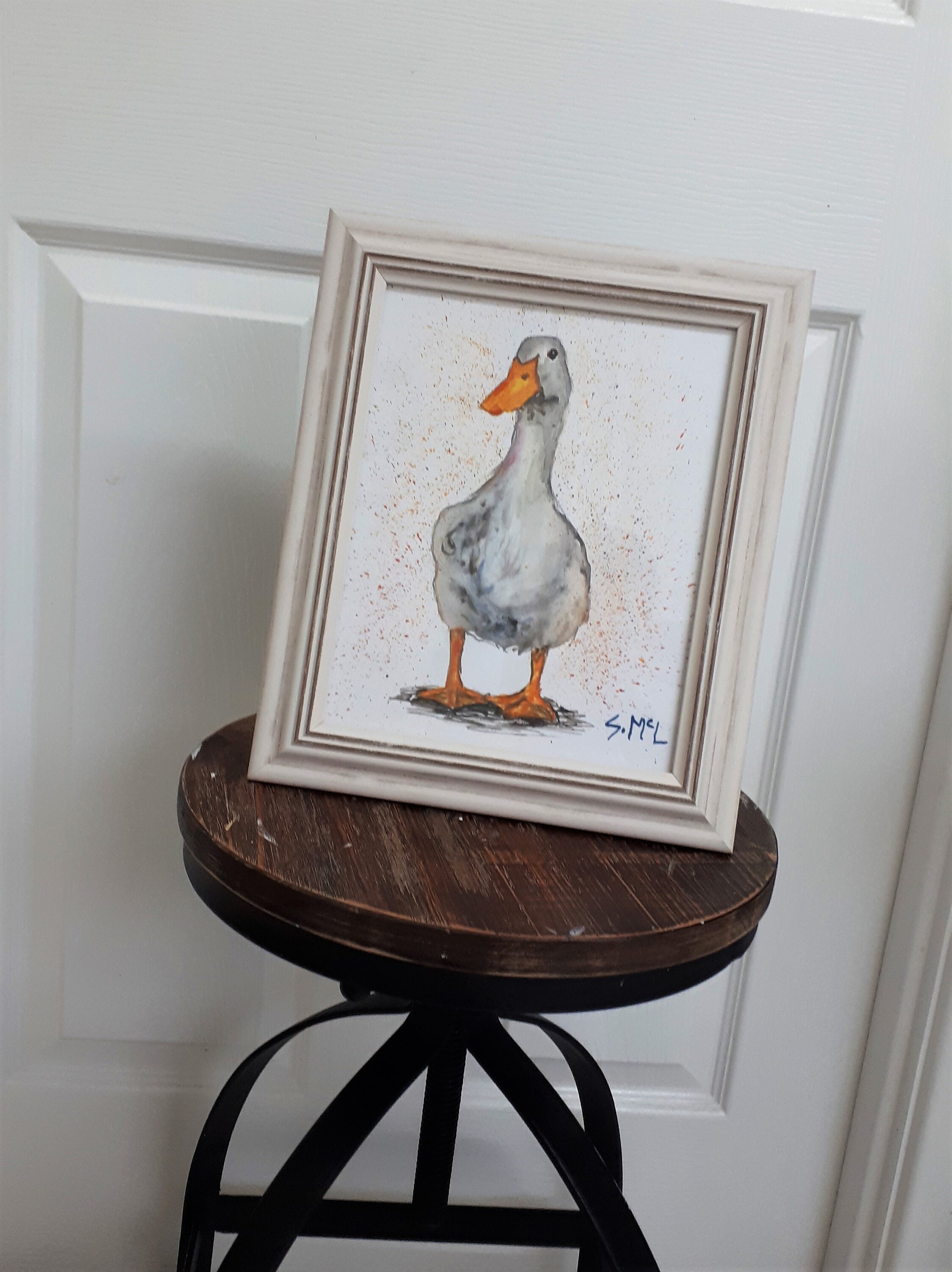 Watercolour duck painting. Duck frame. duck print. Framed. | Etsy