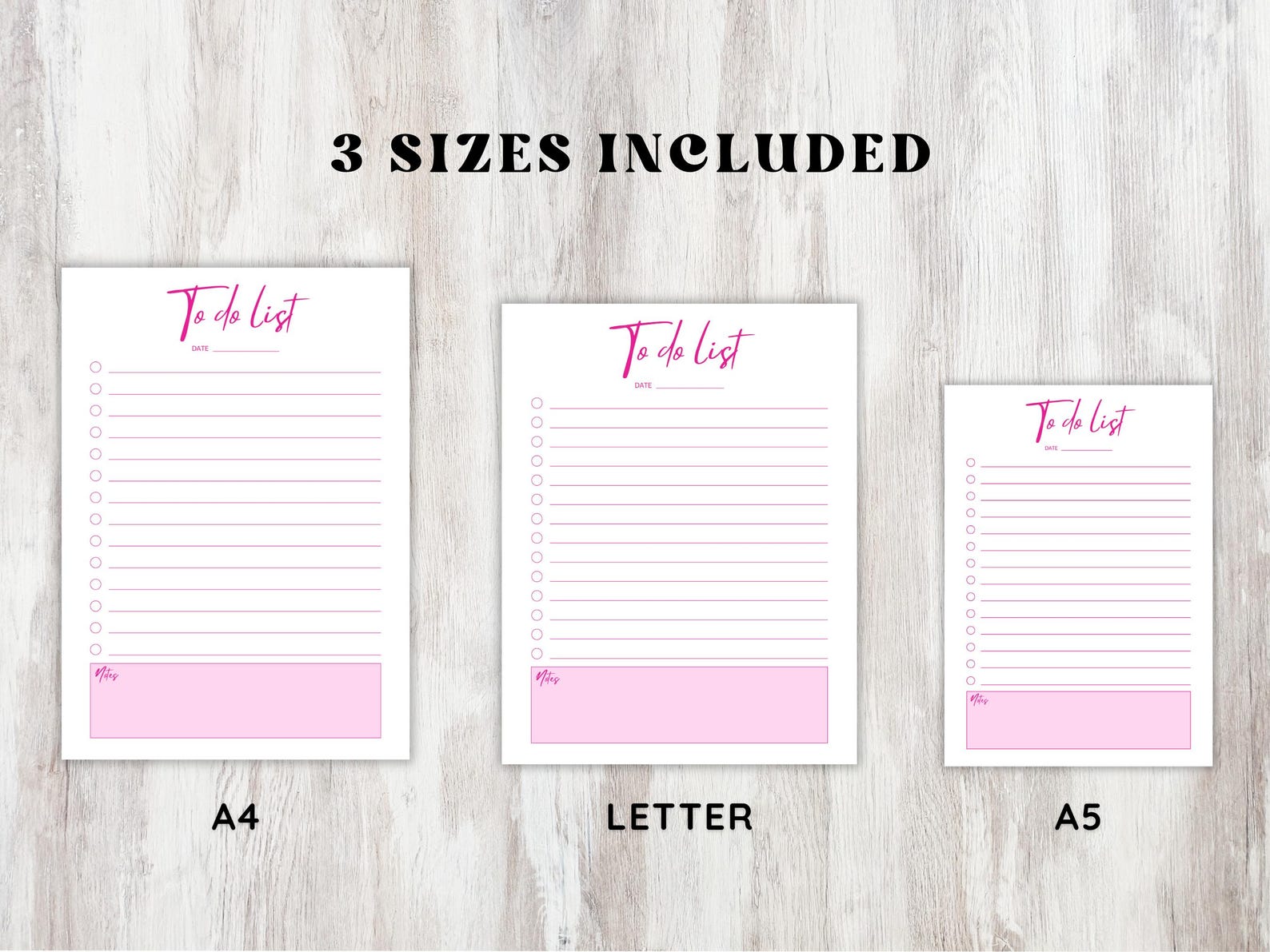 Editable to Do List Template | 10 Colors, Task Tracker Planner ...