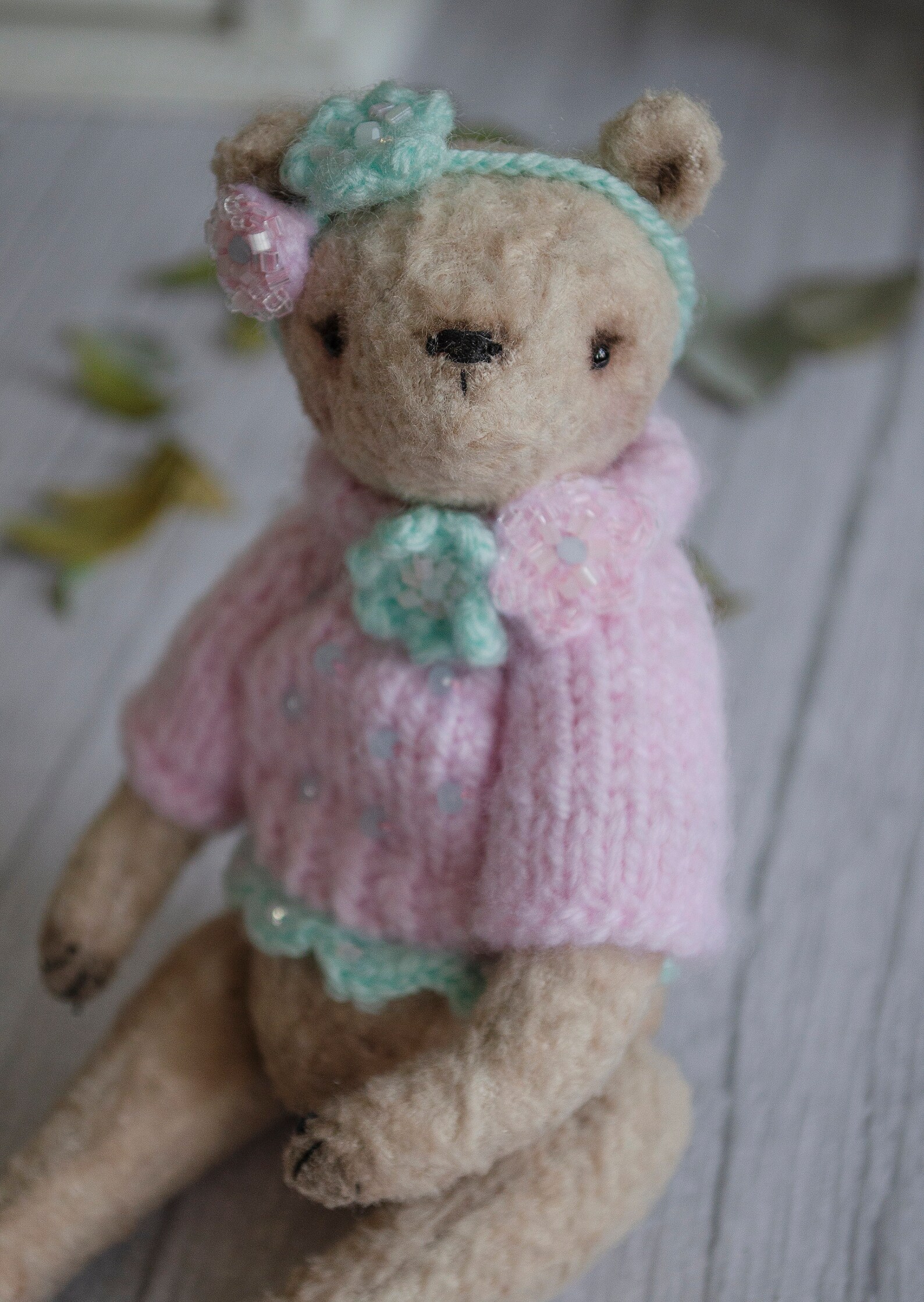 Artist Teddy Bear Teddy Pig Toy Vintage Style Stuffed - Etsy