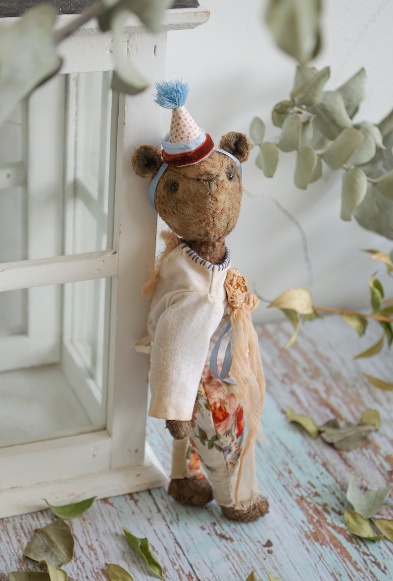 Artist Teddy Bear OOAK Stuffed Bear Toy Vintage Style - Etsy