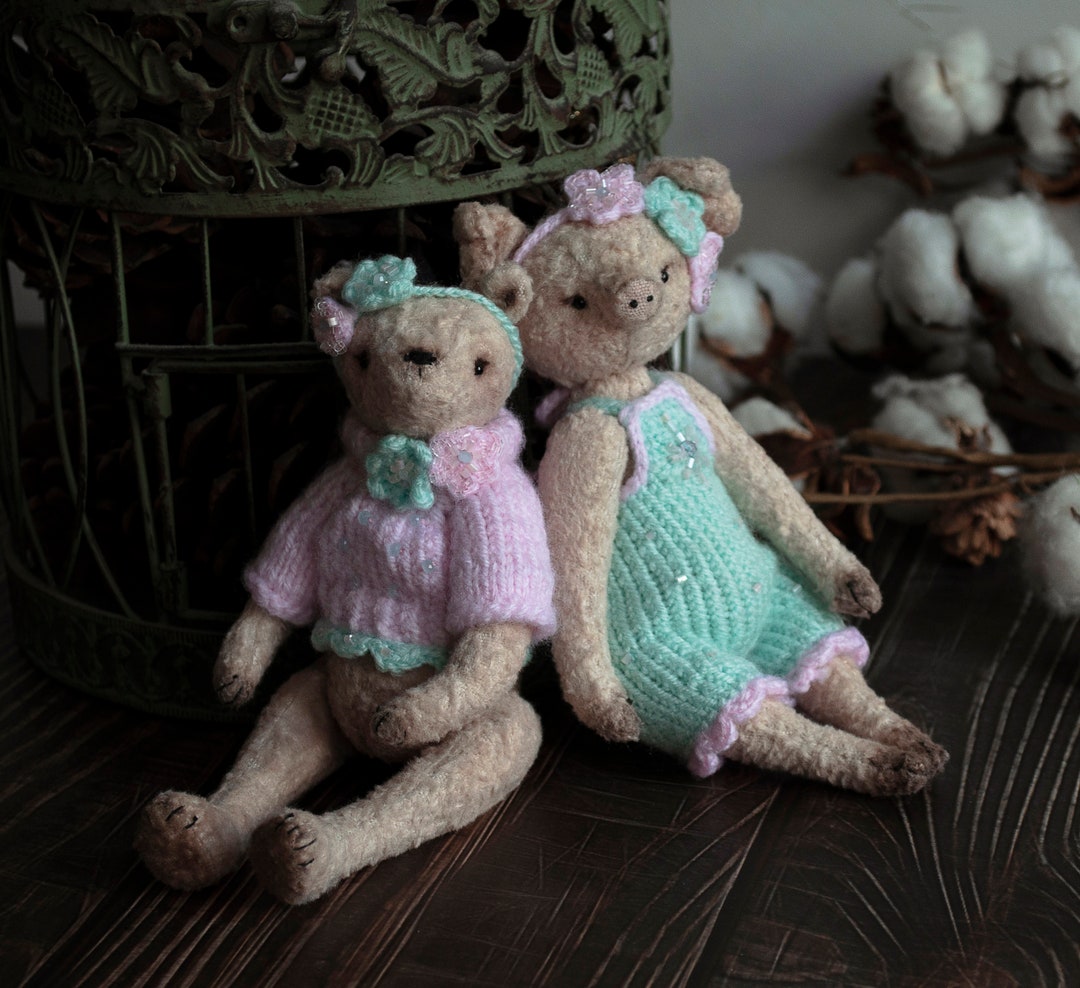 Artist Teddy Bear, Teddy Pig Toy, Vintage Style Stuffed Animal, OOAK ...