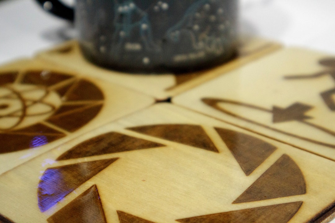 Portal Coasters - Etsy