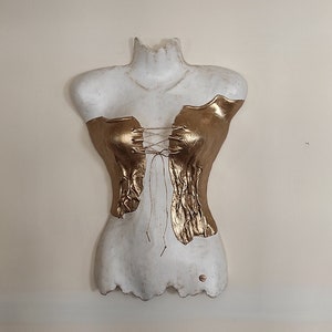 Life Size Μannequin Torso Sculpture L ceramic Corset female Bust ...