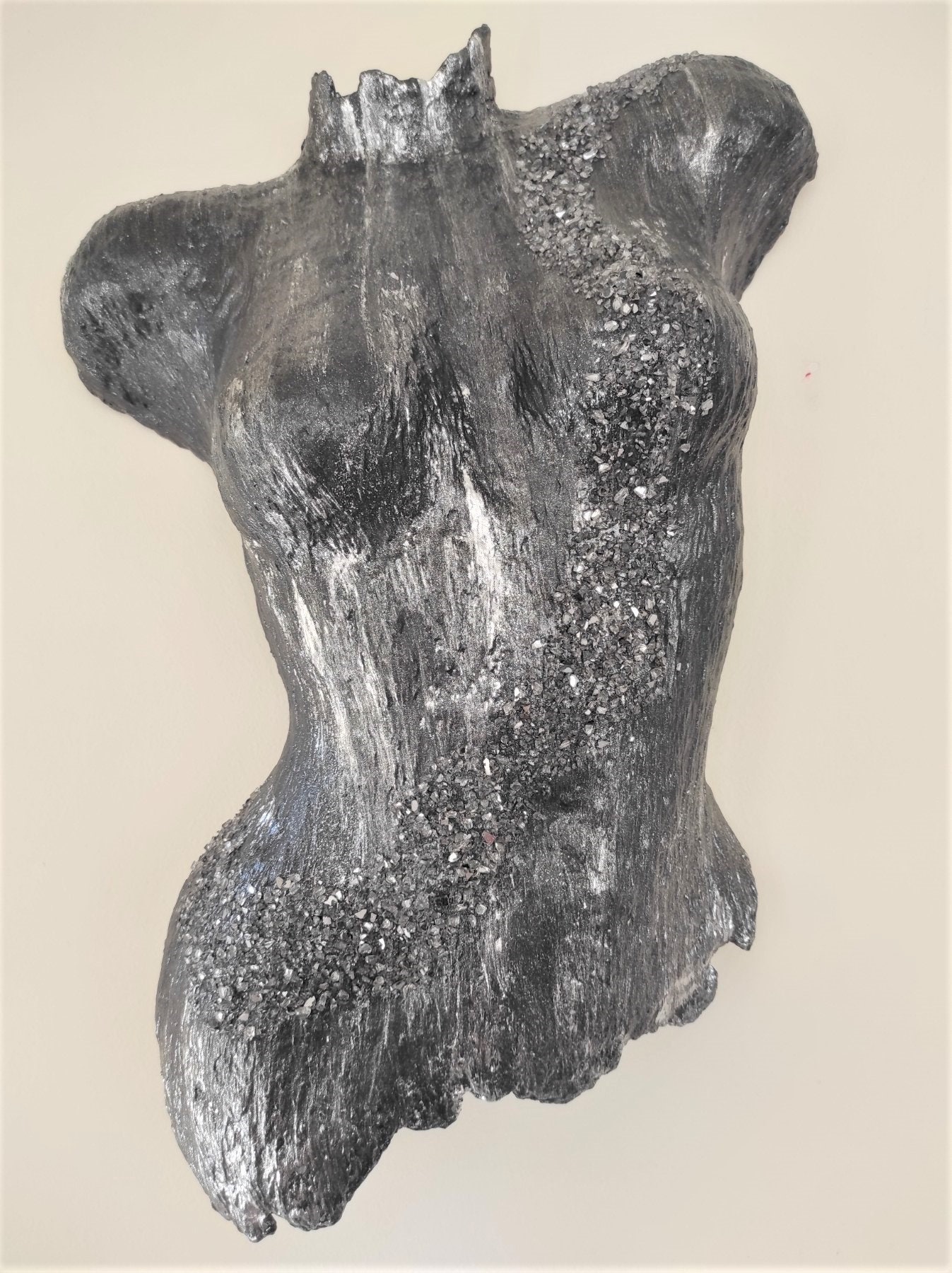 XL Μannequin Torso Sculpture Crystal –gift- Ceramic Corset – Female ...