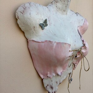 Torso Sculpture L– Ceramic Corset – Female Bust – Handmade Clay Wall ...