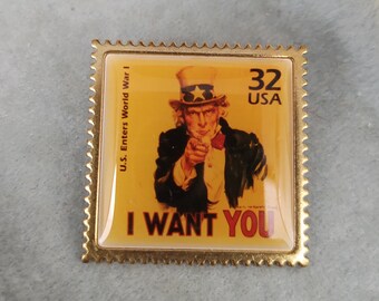 Uncle Sam Brooch - Etsy