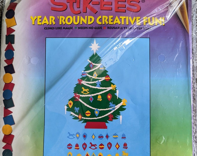 Vintage Stik-ees Giant Christmas Tree Window Clings - Etsy