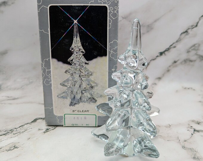5" Cear Crystal Glass Christmas Tree - Etsy