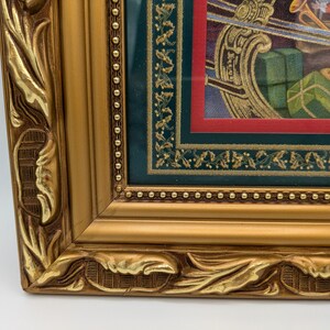 Merck Family Old World Christmas Gold Framed Santa Claus Picture - Etsy