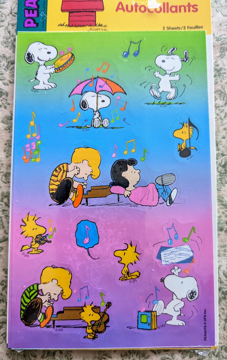 Vintage Stickers Peanuts, Dilbert, Mickey & Friends, Berenstain Bears ...