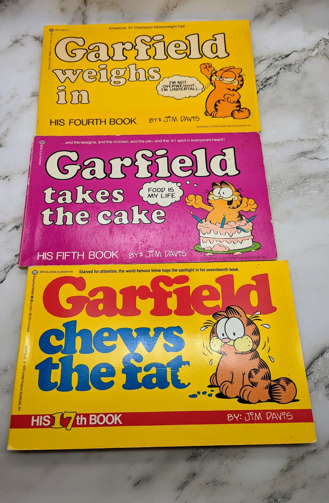 Vintage Garfield Books Weighs In, Takes the Cake or Chews the Fat - Etsy