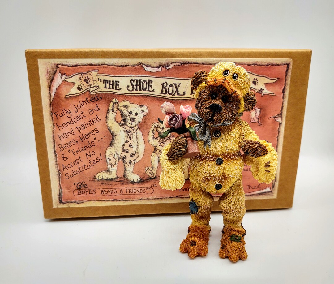 Boyds Shoebox Bears Webster Grizberg Just Duckie Easter Bear - Etsy