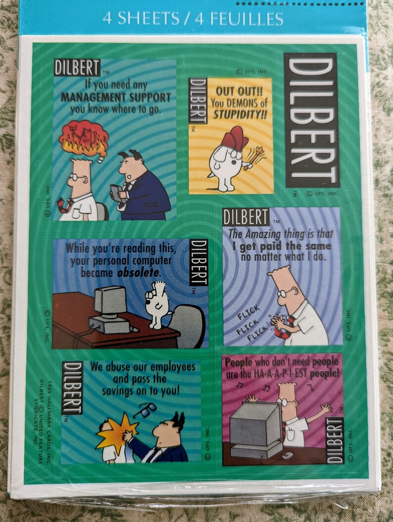 Vintage Stickers Peanuts, Dilbert, Mickey & Friends, Berenstain Bears ...