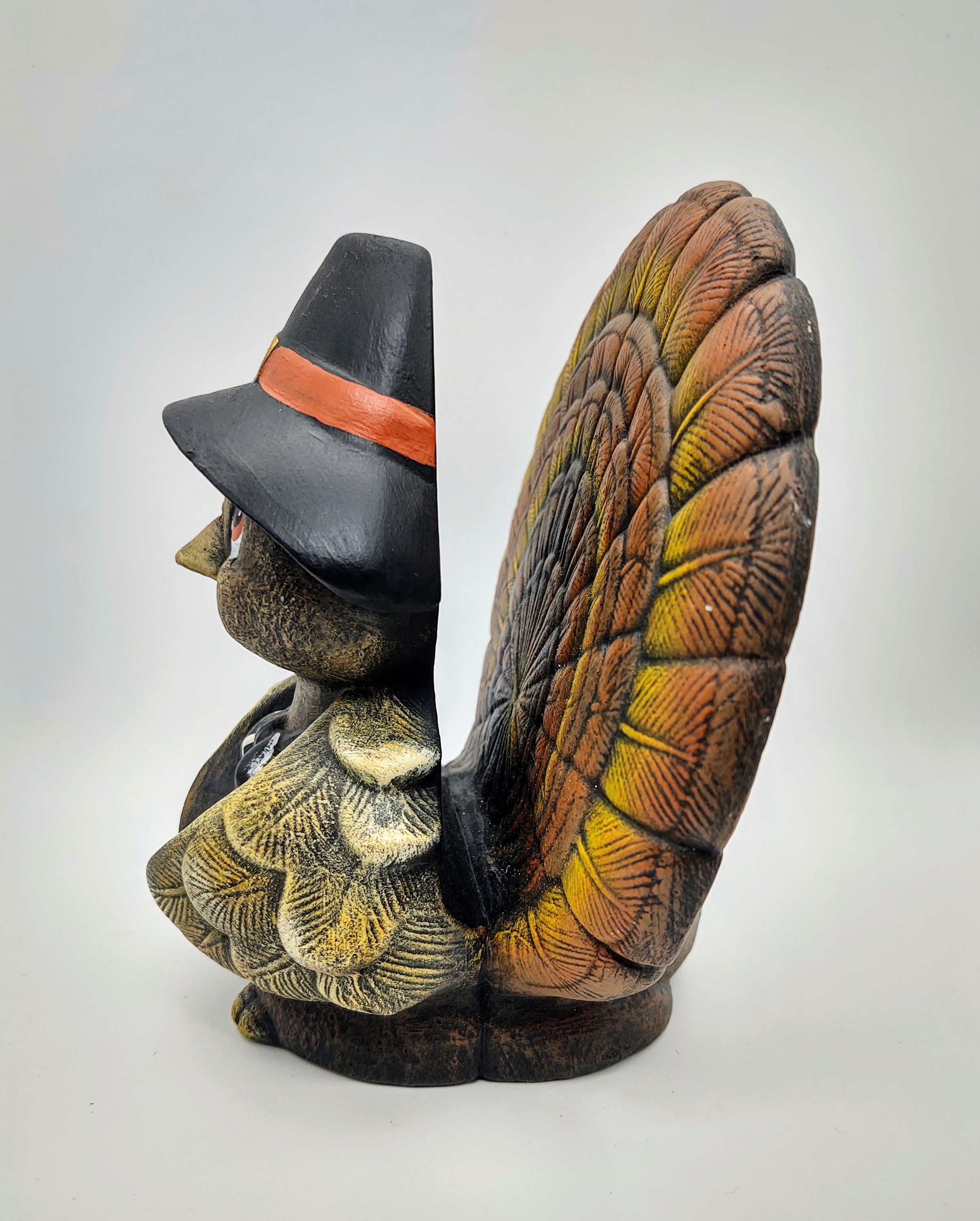 Vintage Hobbyist Ceramic Hand Painted Turkey Thanksgiving | Etsy