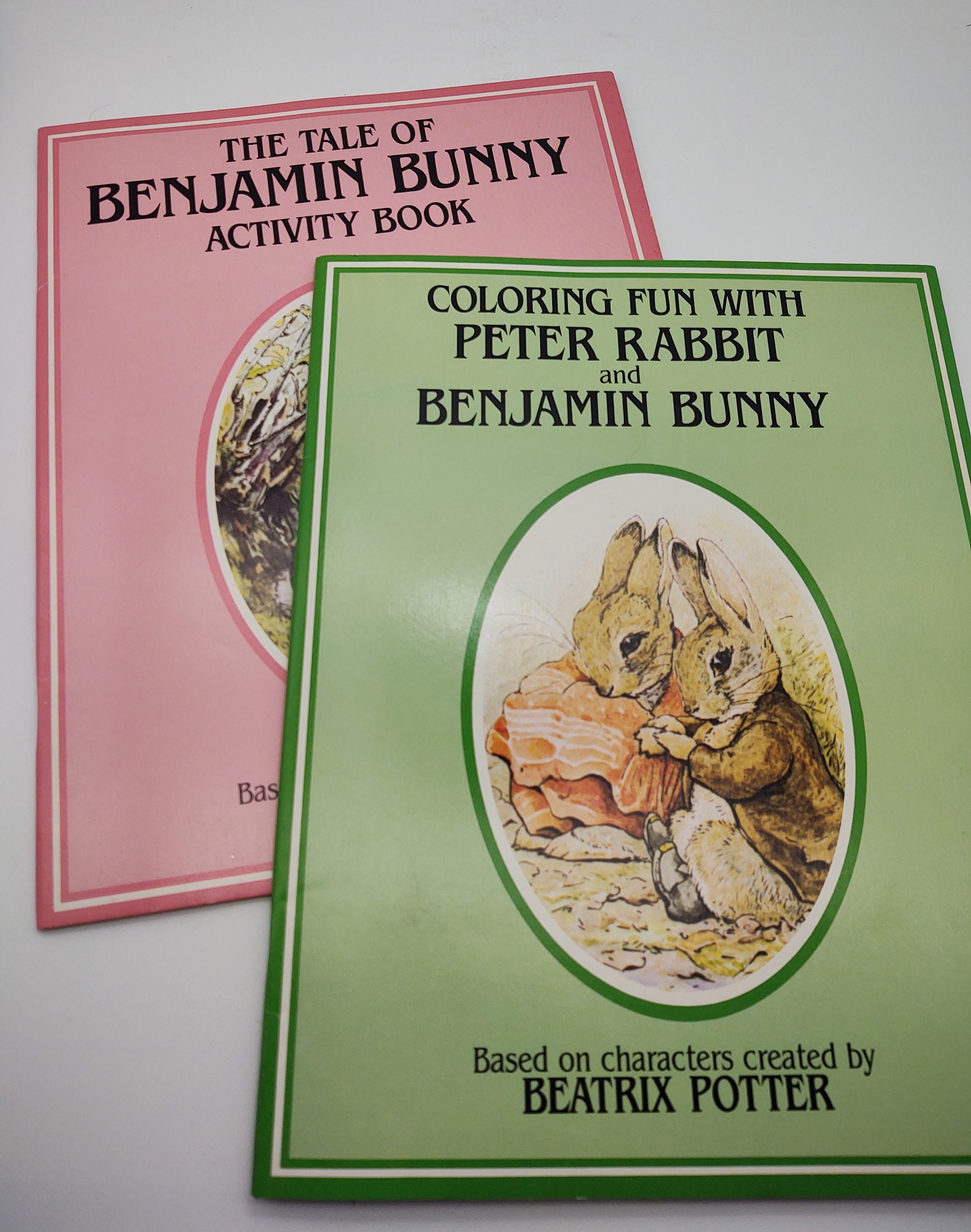 Vintage Beatrix Potter Peter Rabbit Benjamin Bunny Coloring - Etsy