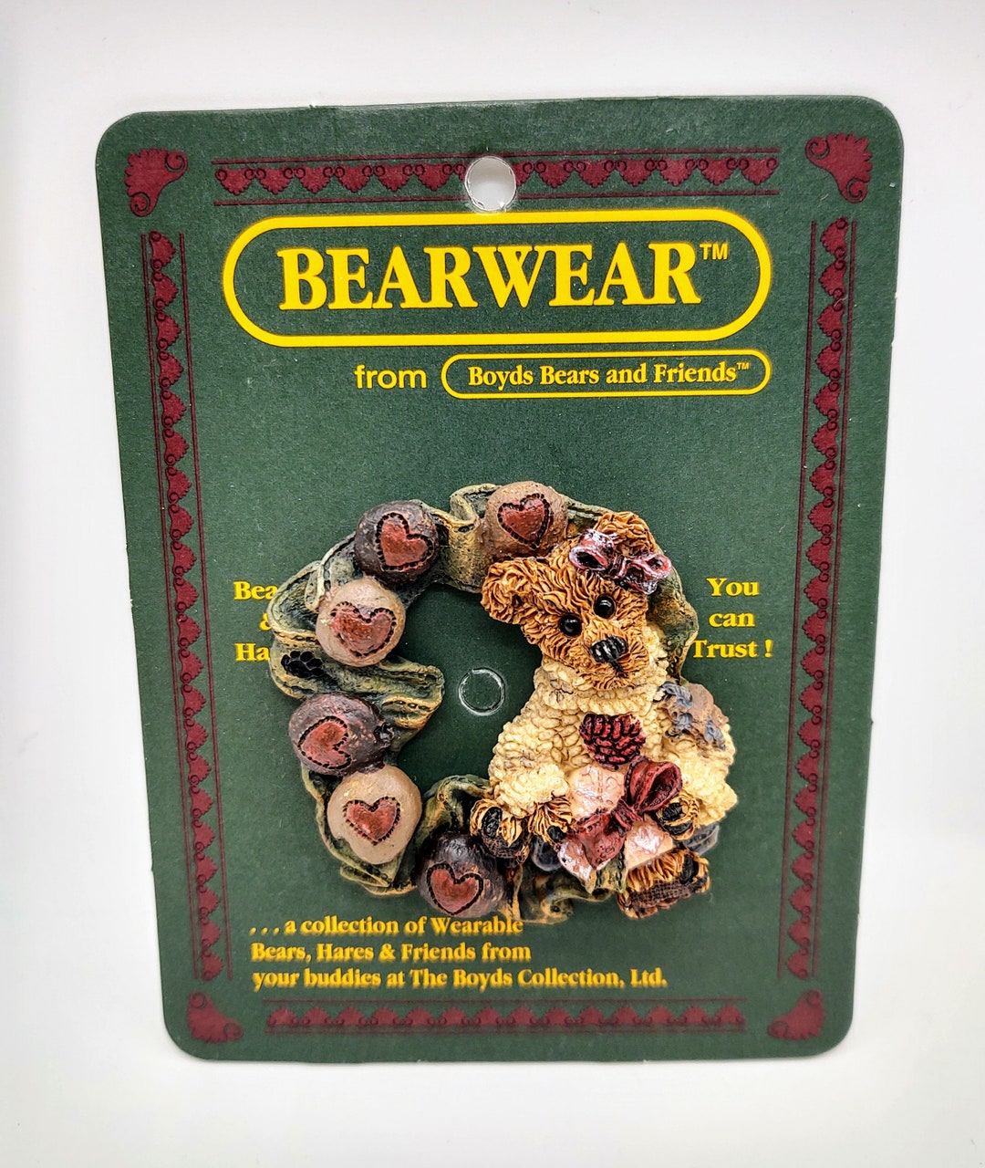 Boyds Bearwear Bailey avec épingle en chocolat pour la Saint-Valentin ...