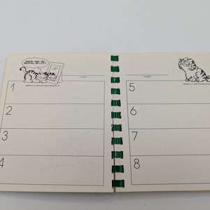 Vintage Garfield Appointments Spiral Bound Date Book - Etsy