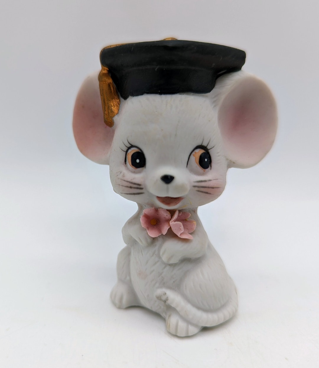 Vintage Lefton Mouse With Graduation Cap Figurine - Etsy