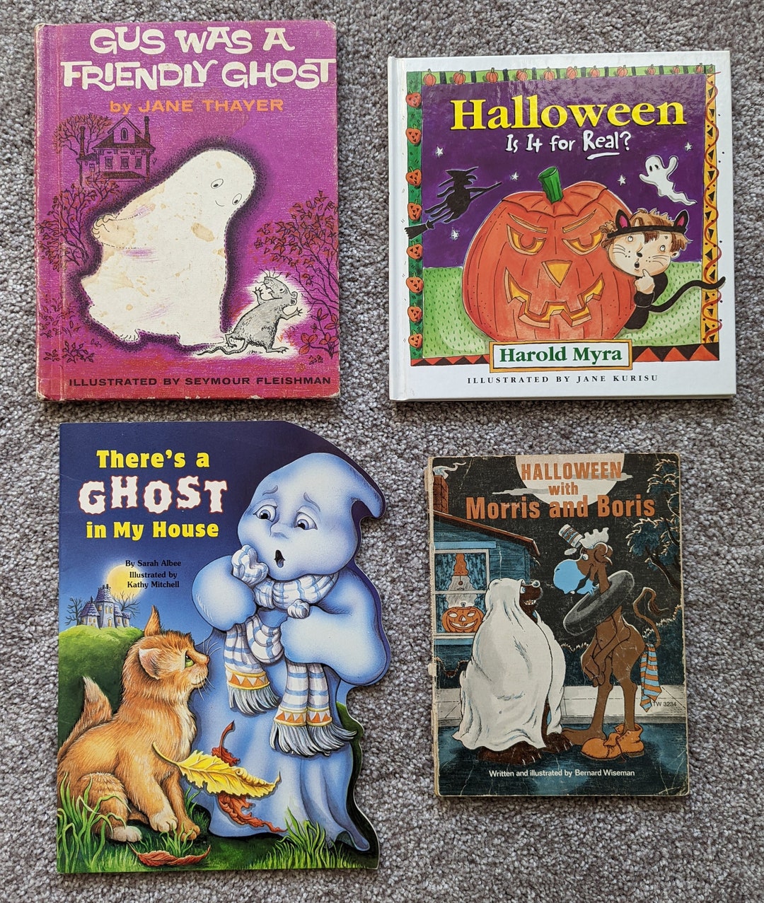 Vintage Halloween Children's Books Ghosts, Morris and Boris - Etsy